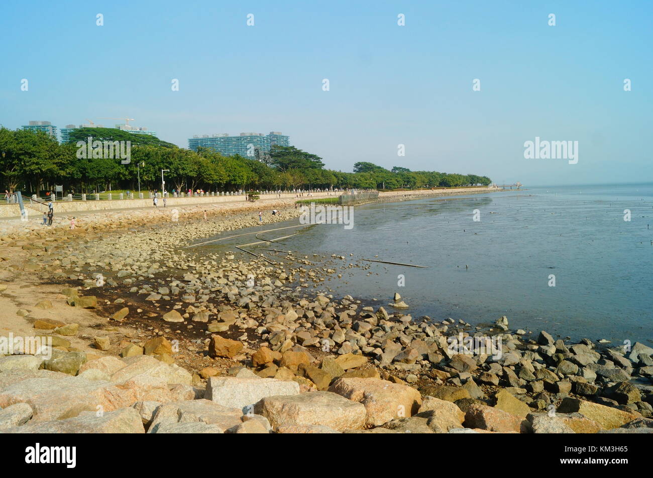 The beach and sea scenery of the Gulf of Shenzhen, a very beautiful ...