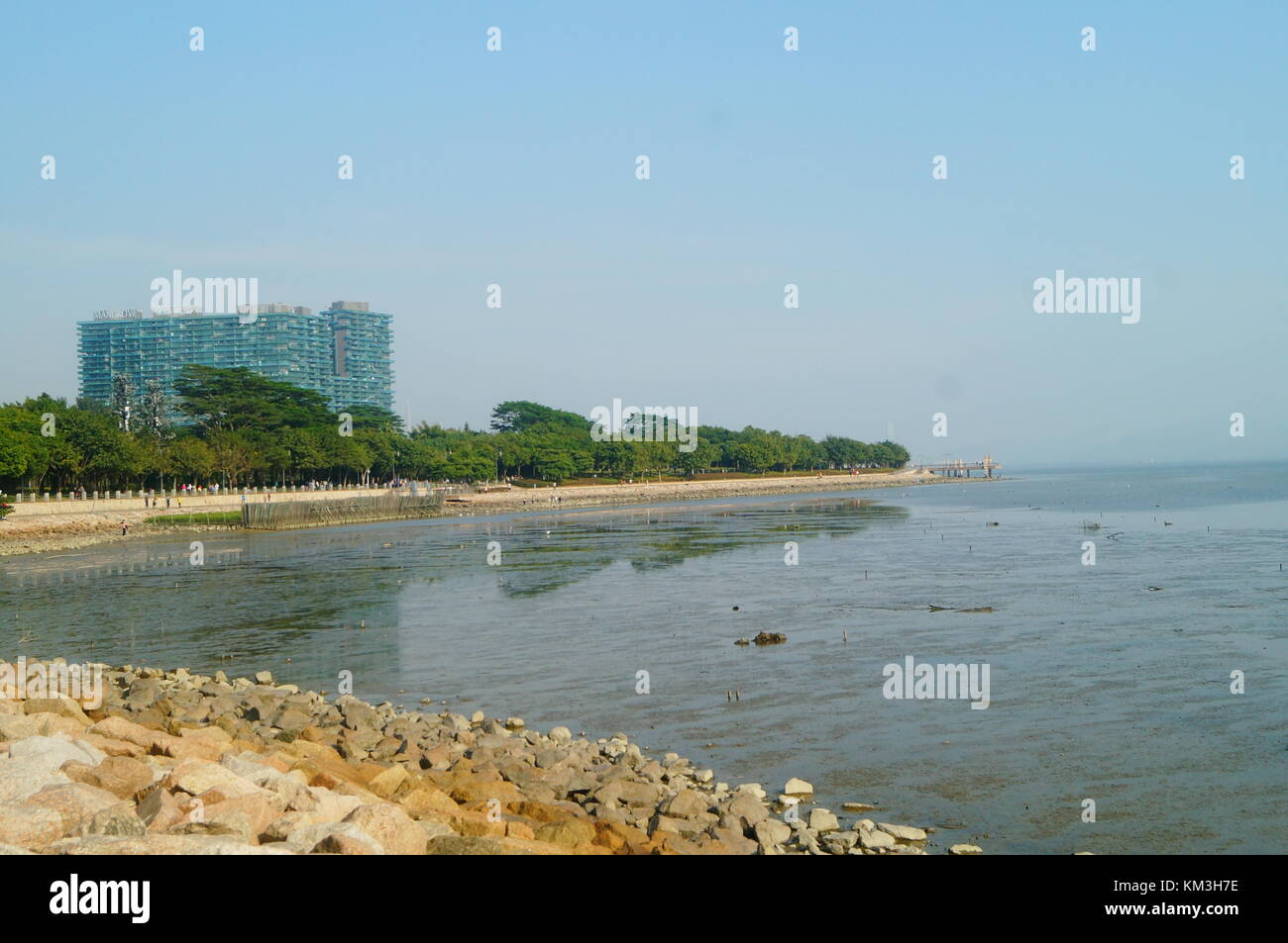 The beach and sea scenery of the Gulf of Shenzhen, a very beautiful ...