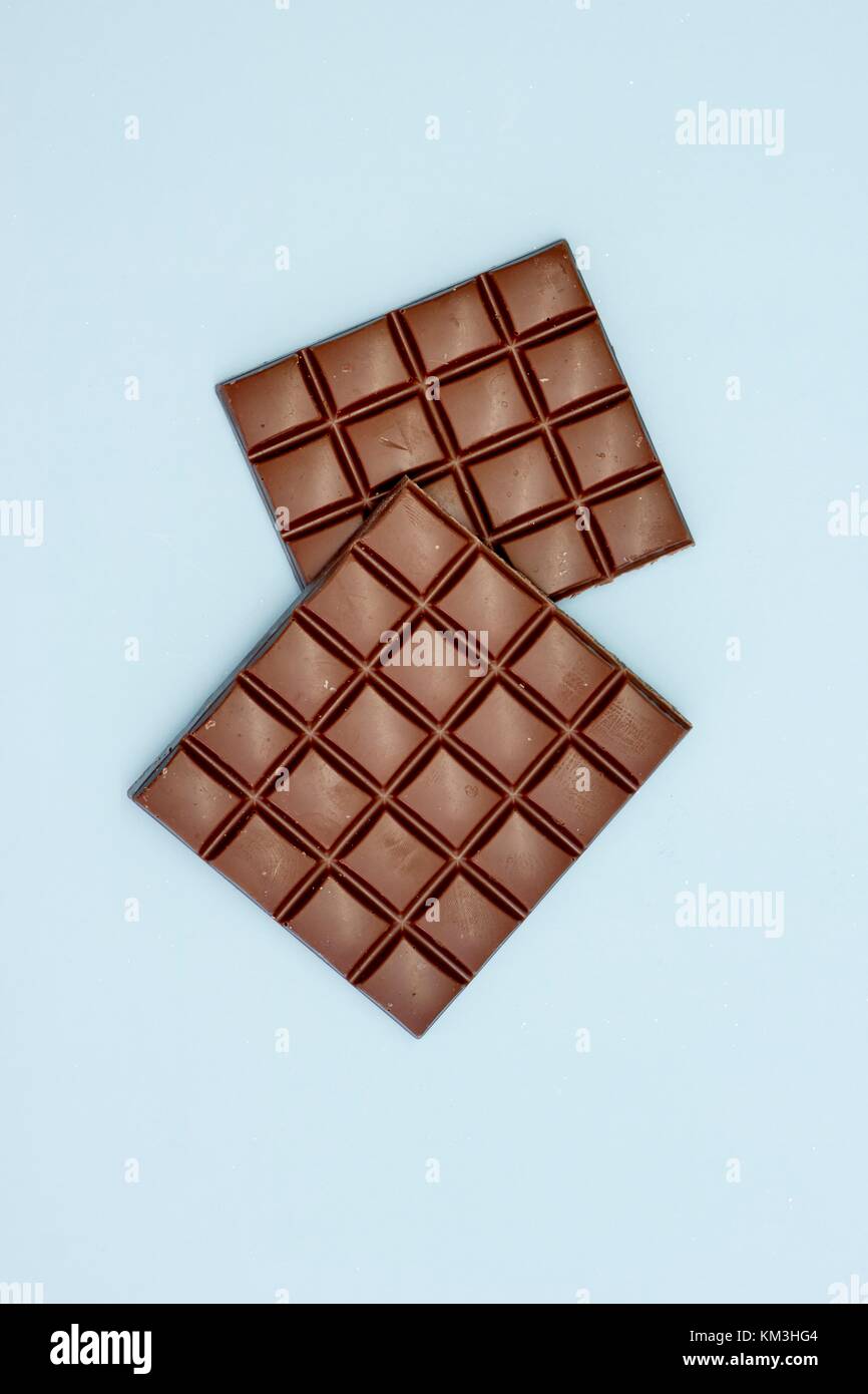 A studio photo of a block of chocolate Stock Photo - Alamy