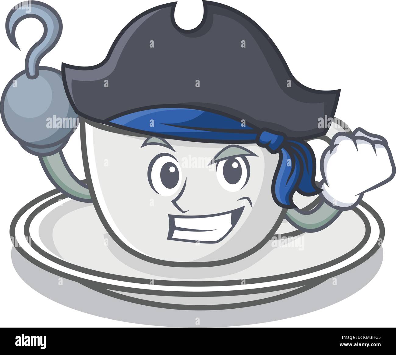 Pirate coffee character cartoon style Stock Vector Image & Art - Alamy