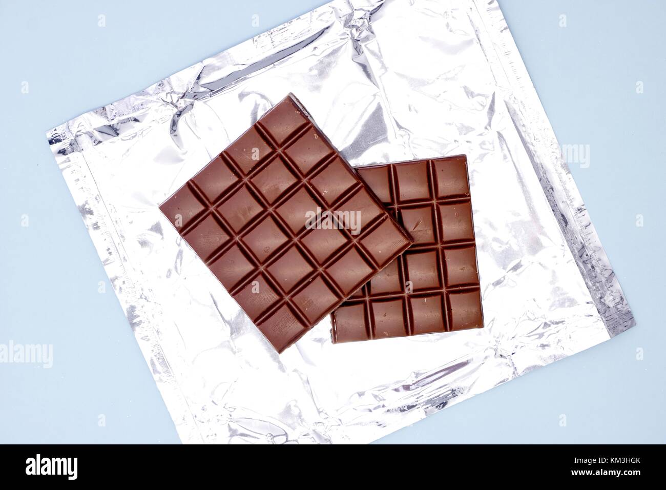 A studio photo of a block of chocolate Stock Photo - Alamy