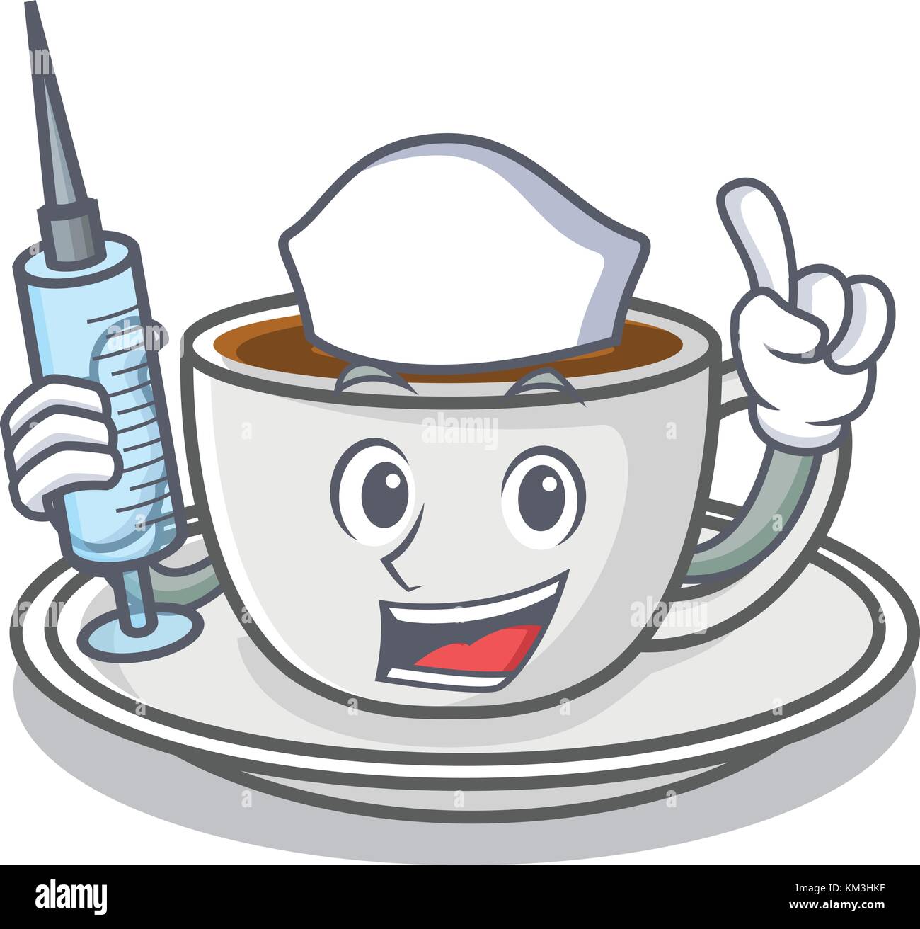 Nurse coffee character cartoon style Stock Vector Image & Art - Alamy