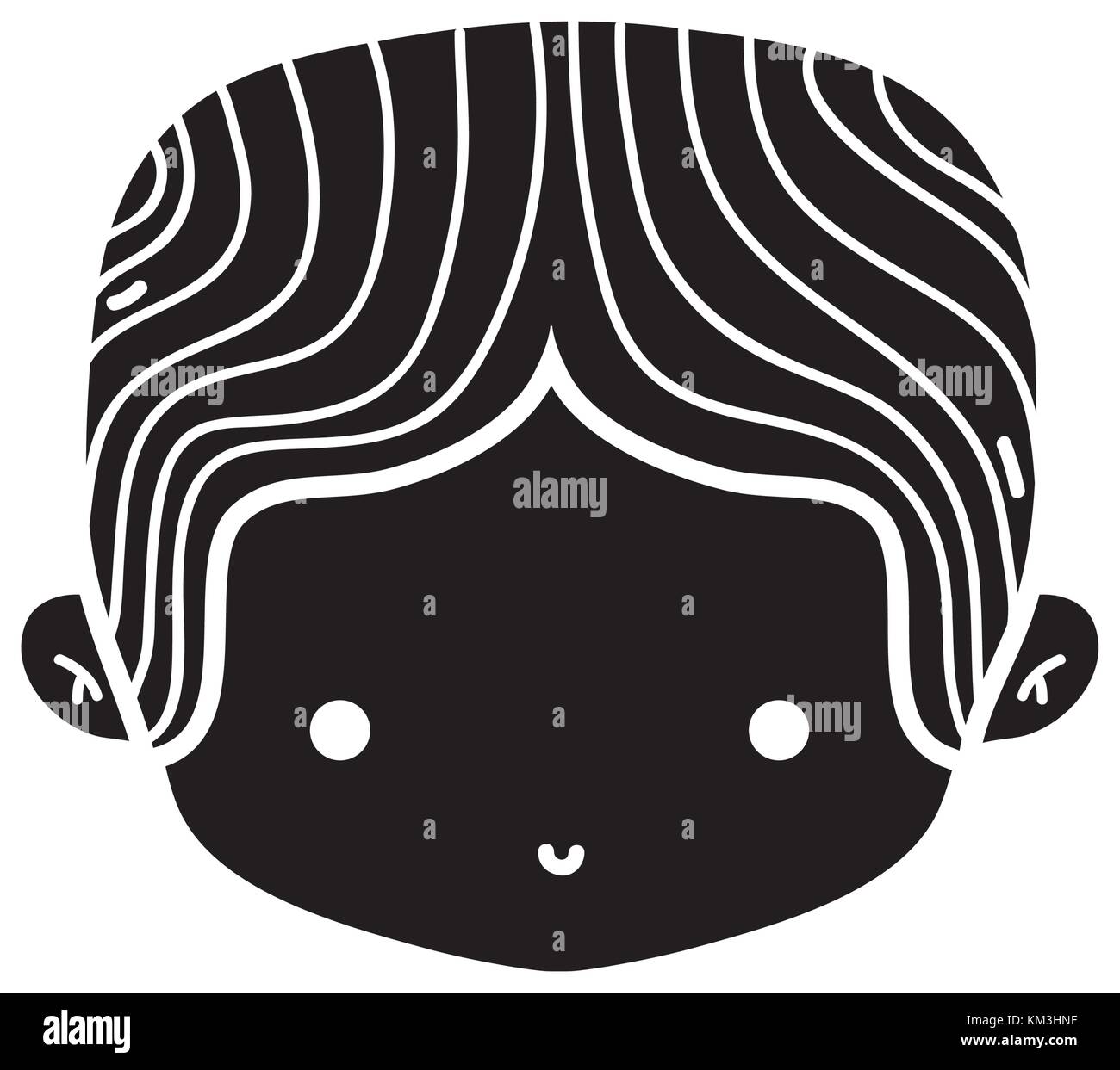 Middle parted hairstyle hi-res stock photography and images - Alamy