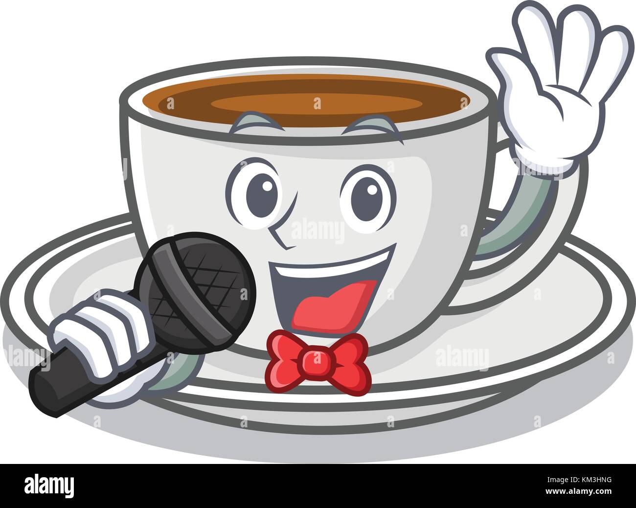 Singing coffee character cartoon style Stock Vector Image & Art - Alamy