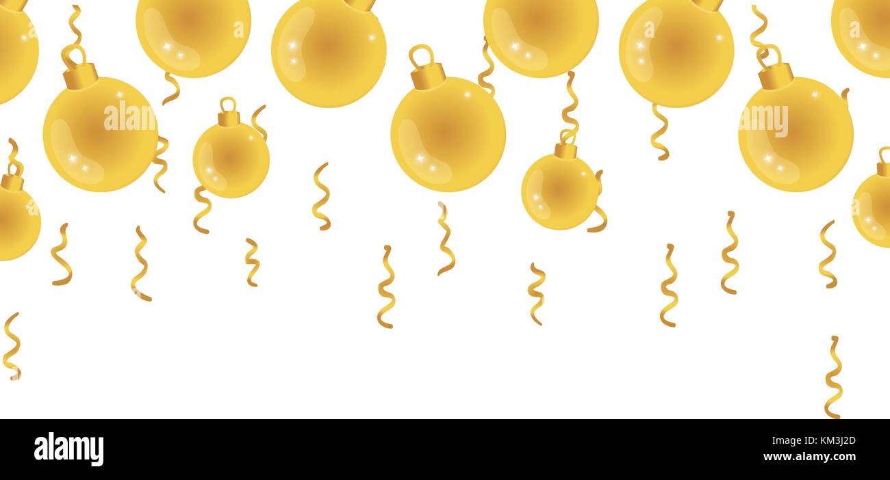 gold christmas circle balls decoration design Stock Vector Image & Art ...