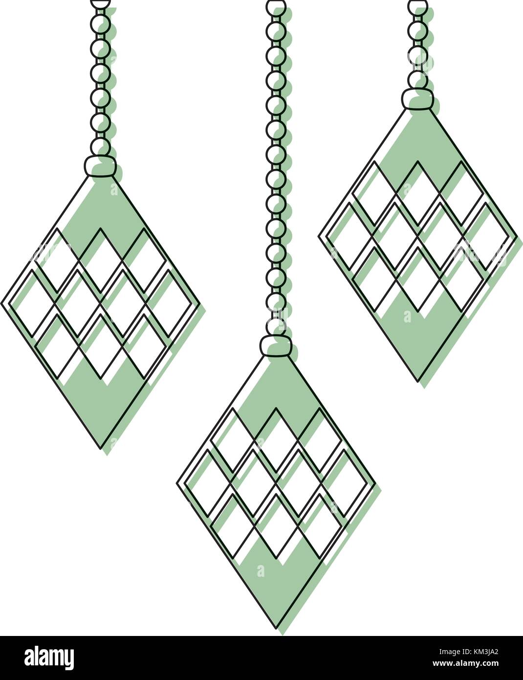 Hanging diamonds Stock Vector Images - Alamy