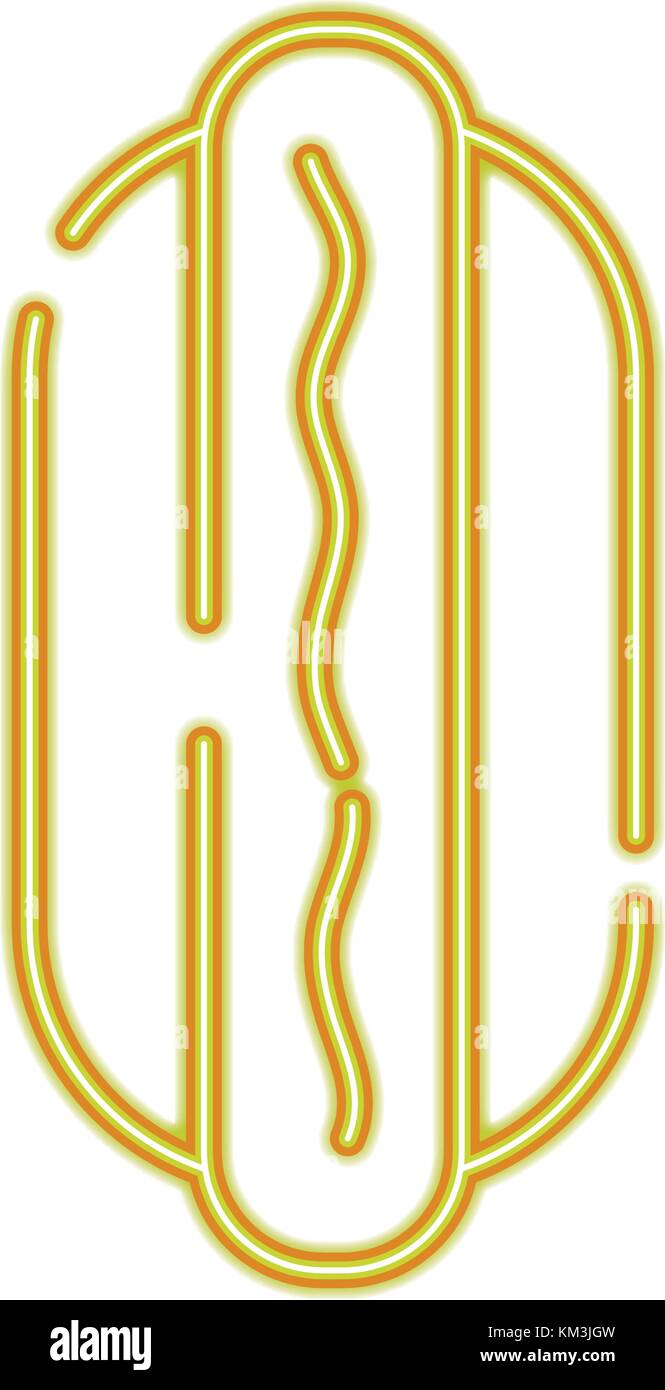 neon hot dog fast food snack Stock Vector Image & Art - Alamy