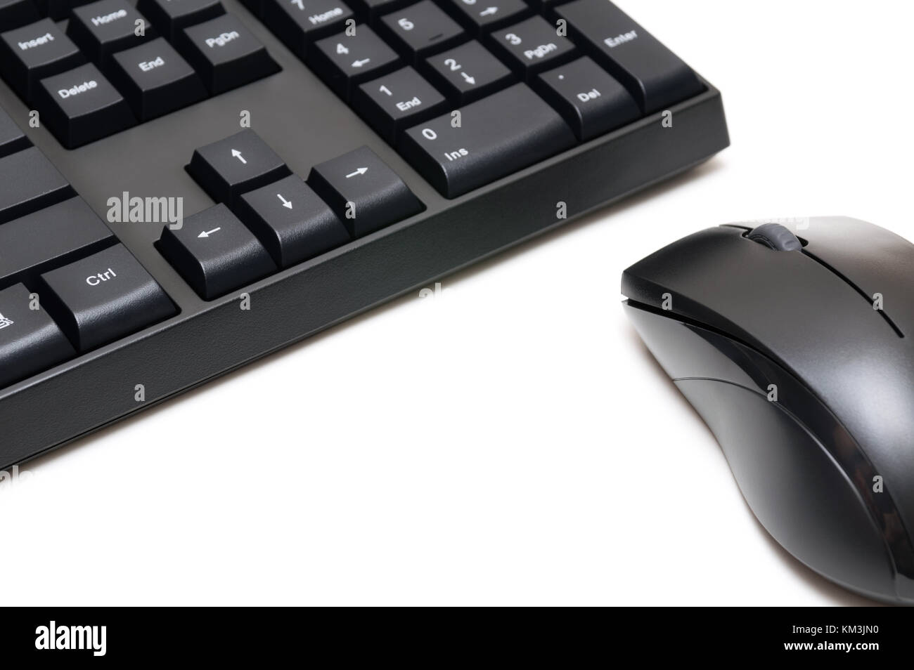 Computer keyboard and mouse isolated on white background Stock Photo ...