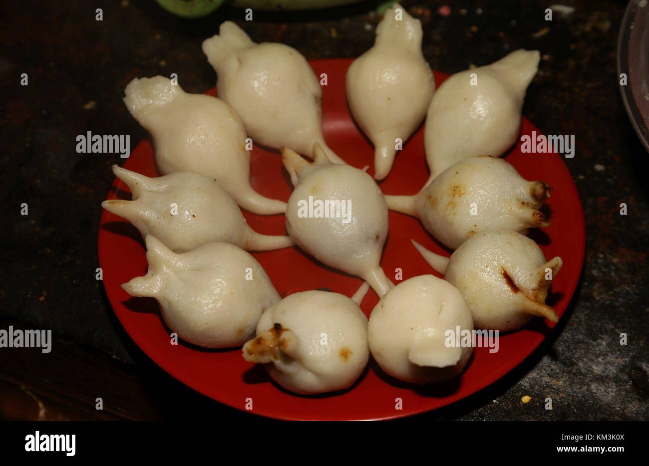 Kathmandu, Nepal. 02nd Dec, 2017. Yomari are served in celebration of ...