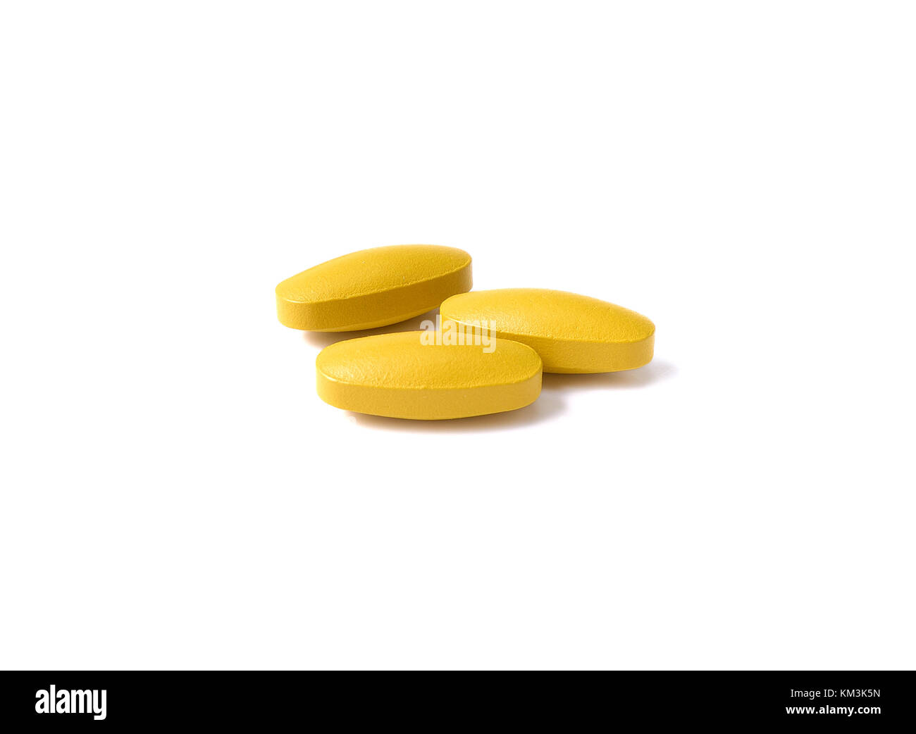 Yellow Medicines in healthy antibiotics on white Stock Photo - Alamy