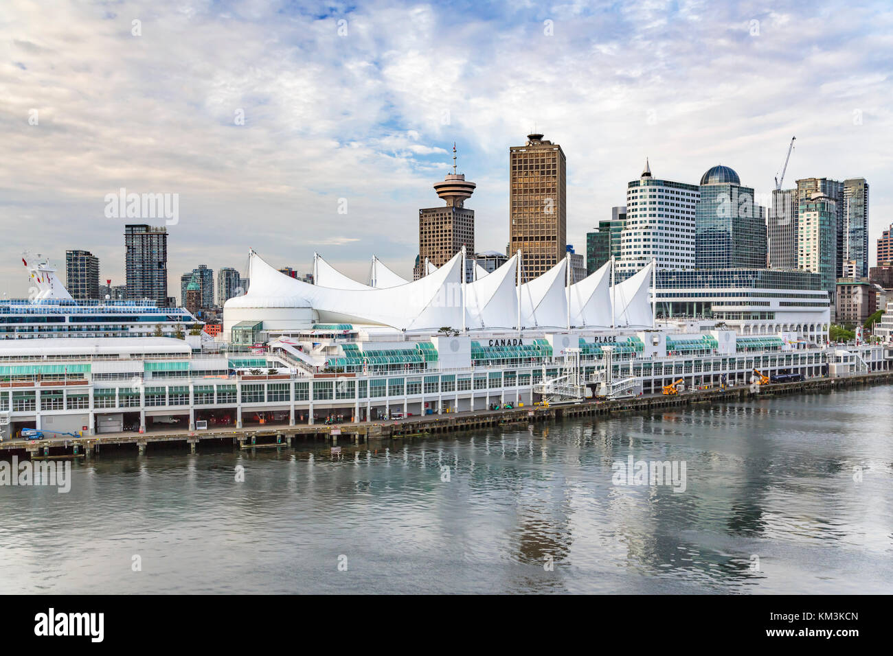 The cruise ship terminal Canada Place and port of Vancouver, British ...
