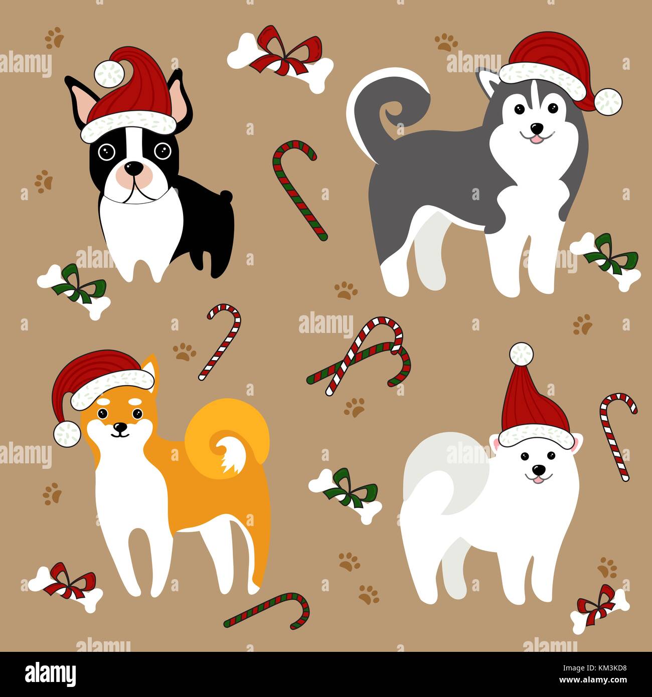 Portrait red dog in Stock Vector Images - Alamy