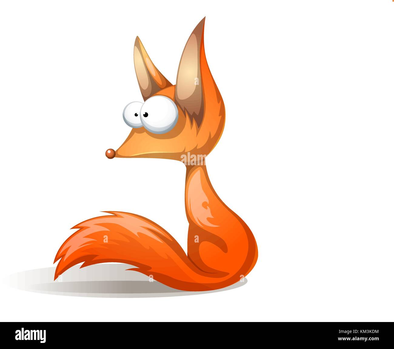 Red fox animal profile Stock Vector Images - Alamy