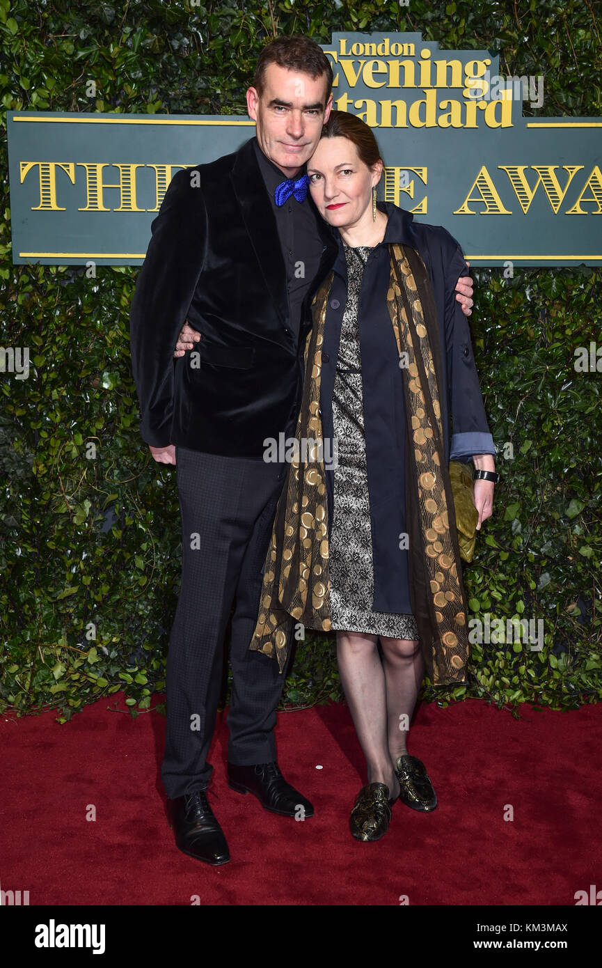 Tanya Ronder and Rufus Norris attending the Evening Standard Theatre ...