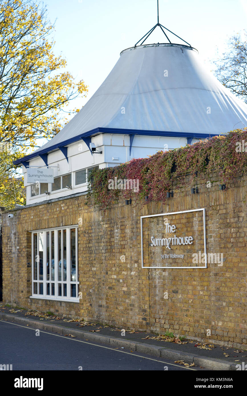 The Summerhouse, Little Venice, Westminster, London Stock Photo - Alamy