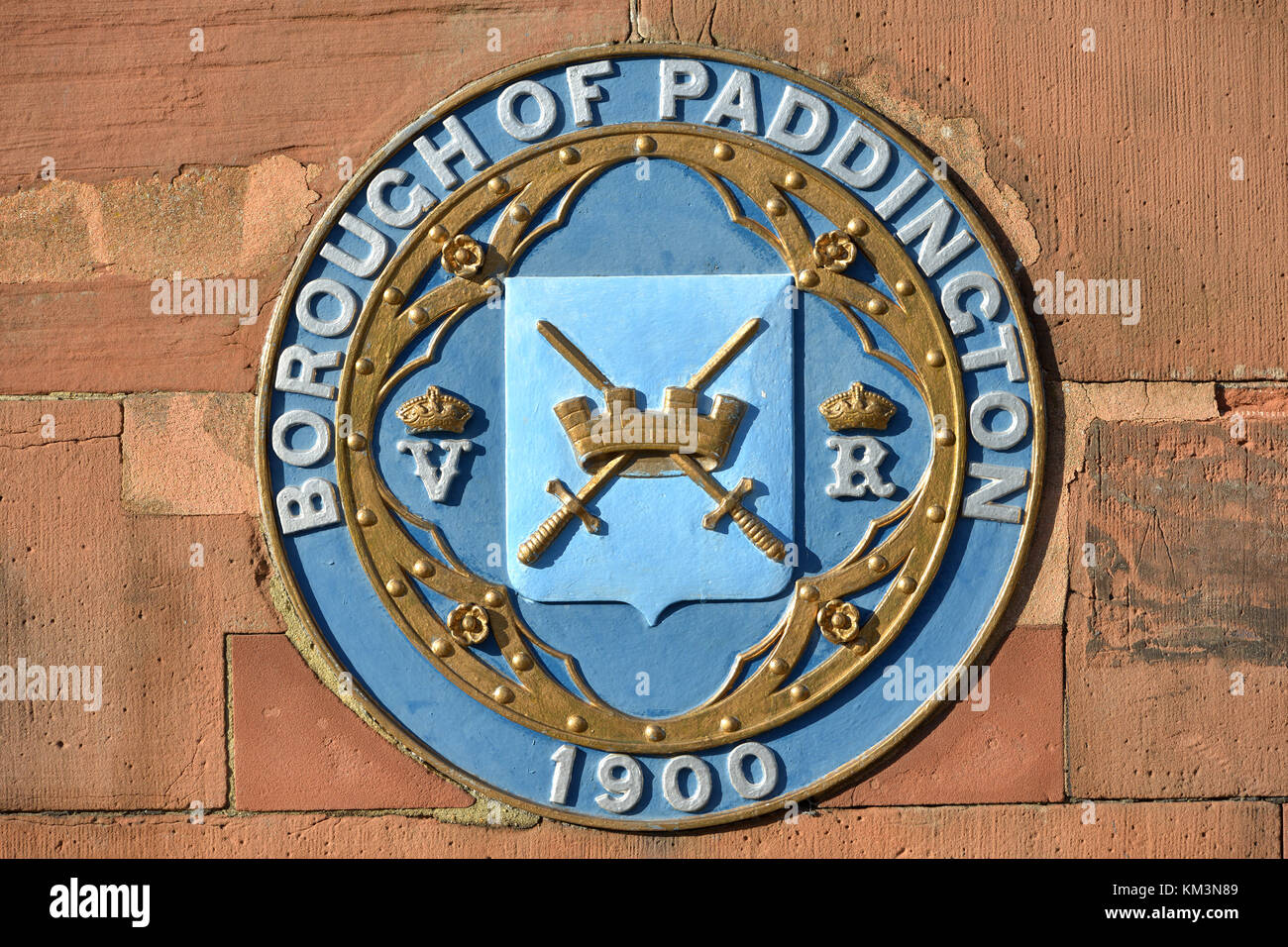 Borough of Paddington sign, Little Venice, City of Westminster, London ...