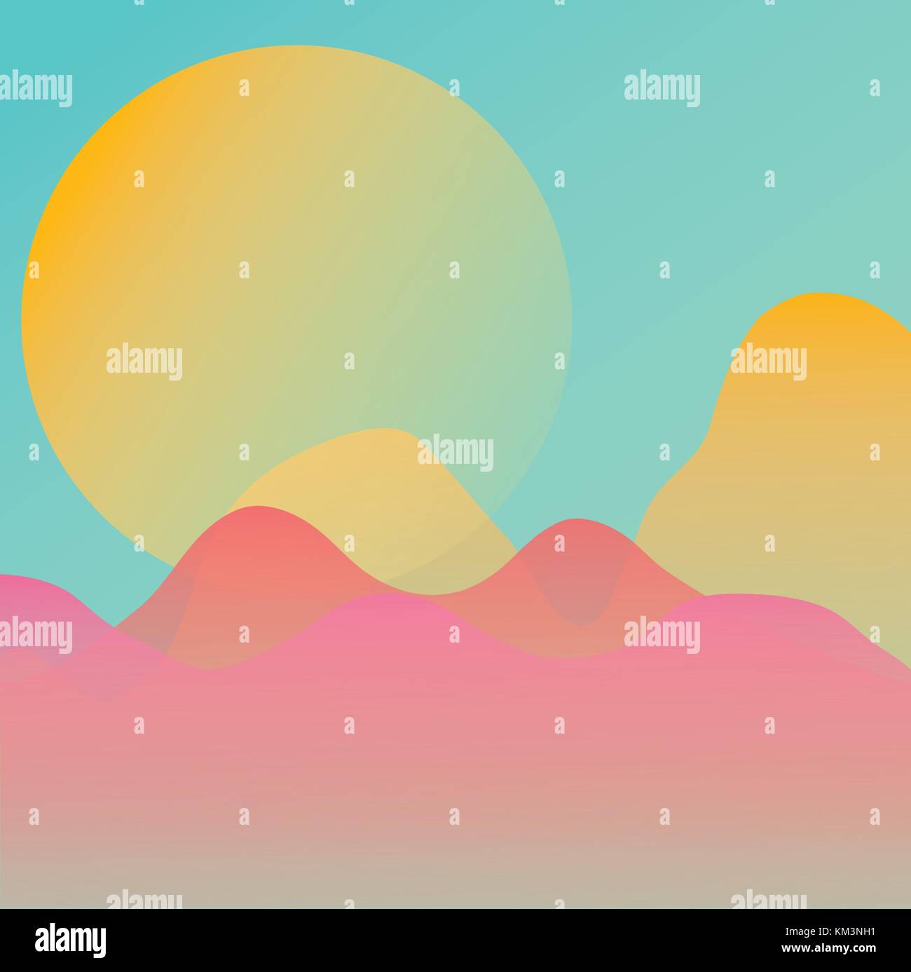 Landscape Pastel Vector Background Stock Vector Image & Art - Alamy