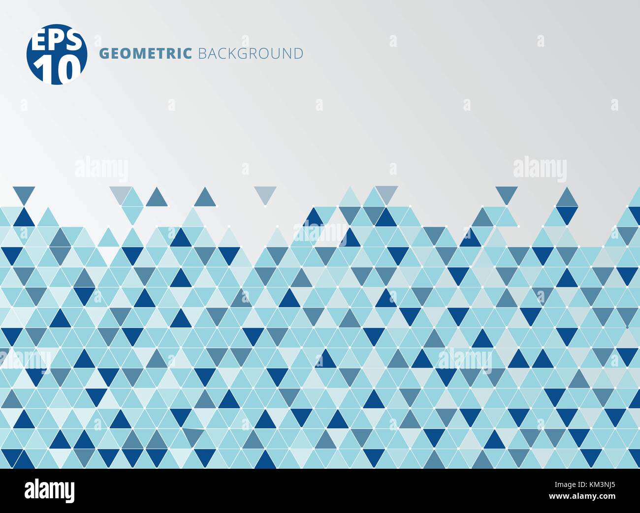 Abstract blue geometric triangle structure background. Vector illustration Stock Vector Image ...