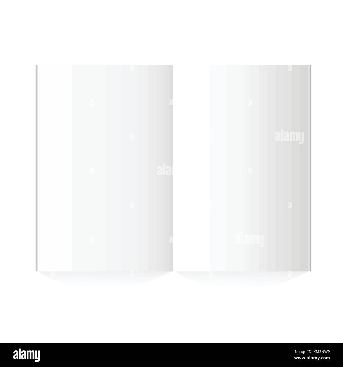 Blank open magazine template on white background. Vector illustration ...