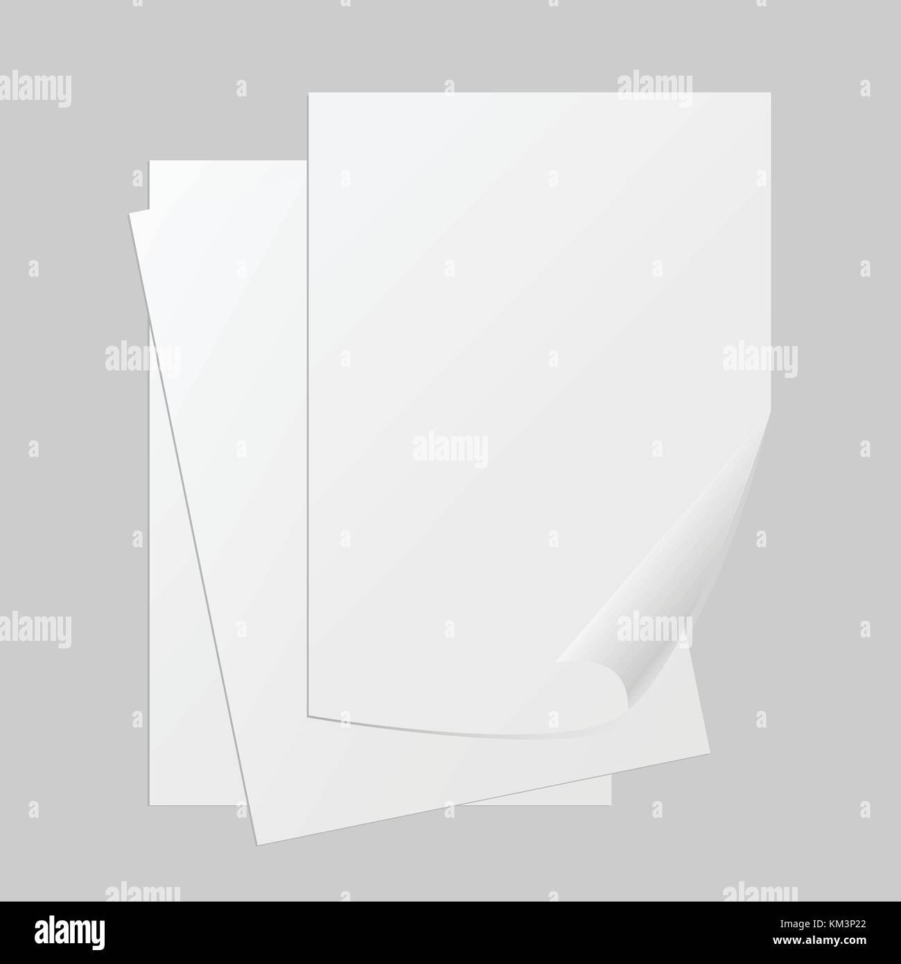 vector stack of papers, grouped and layered, easy to edit and move each ...