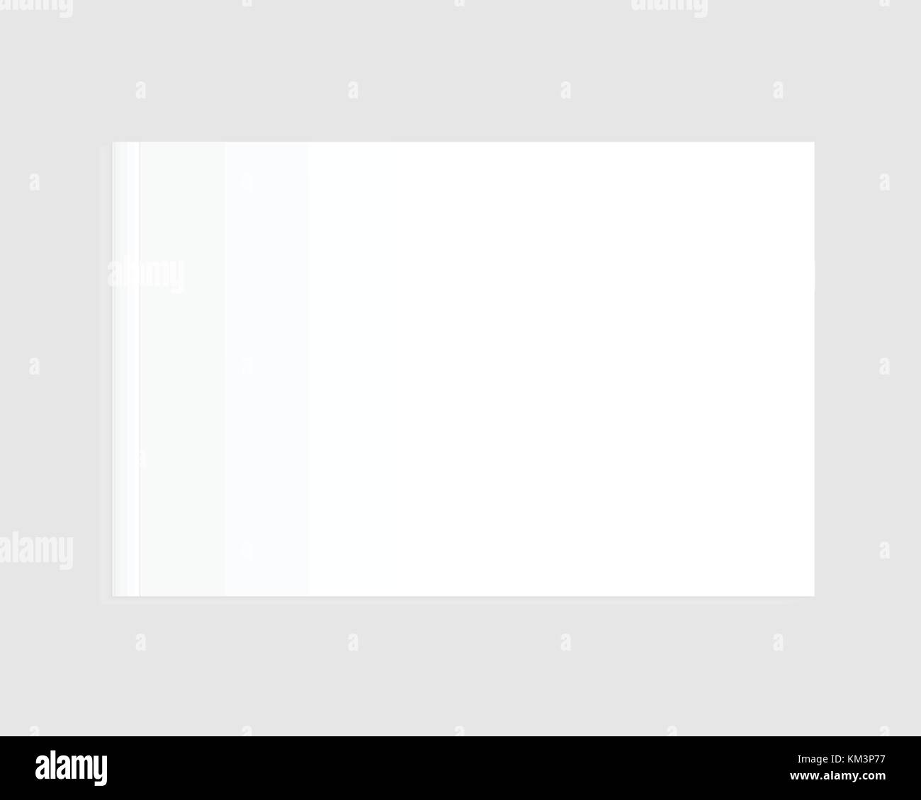 Blank empty magazine or book or booklet, brochure, catalog template on ...