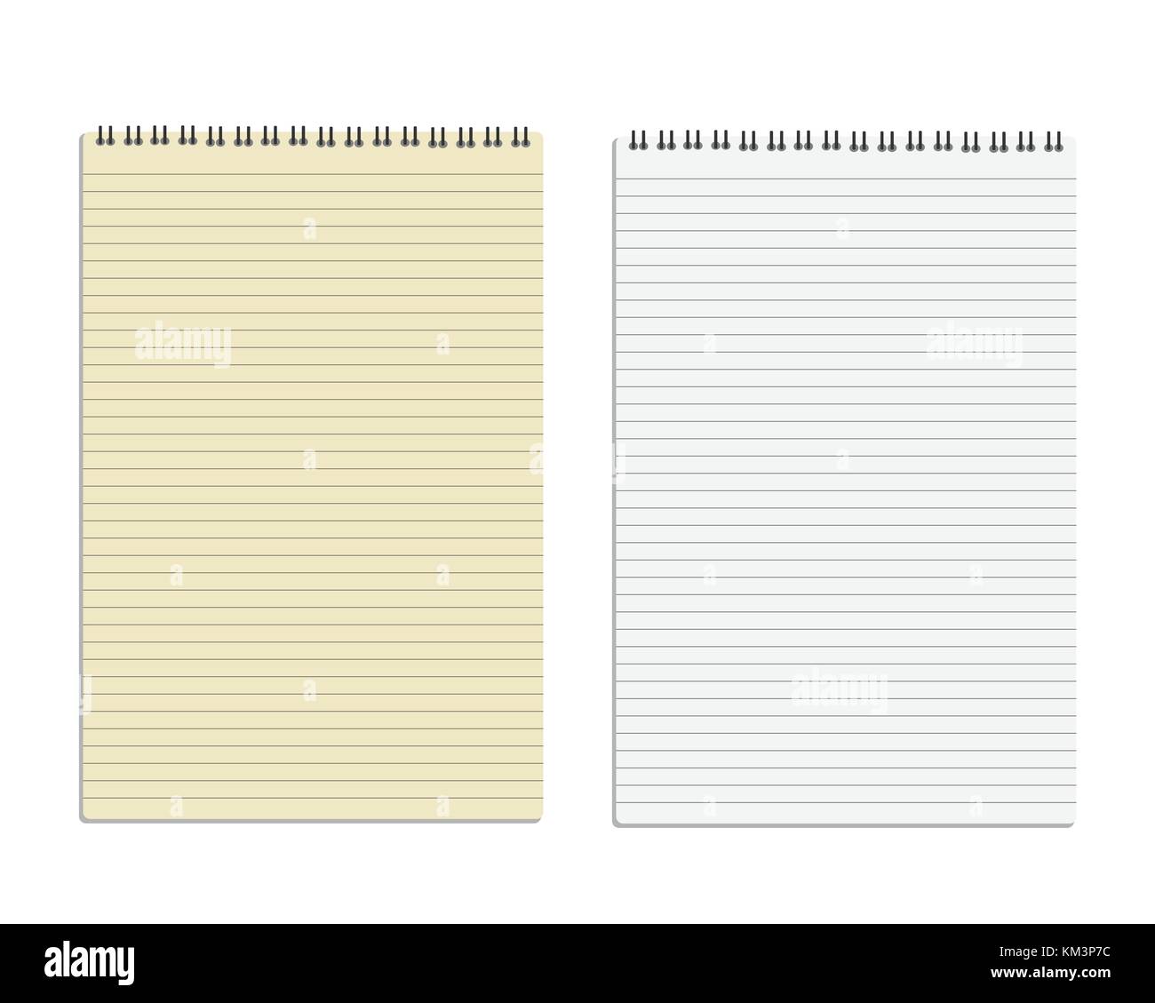 Realistic vector notebook set Stock Vector Image & Art - Alamy