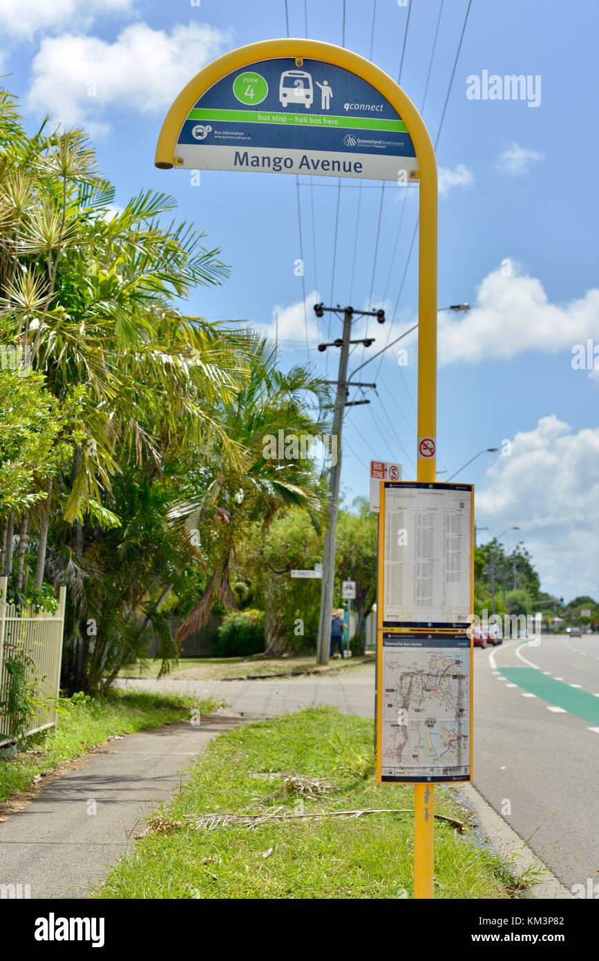 Mango Avenue Bus Stop, Townsville, Queensland, Australia Stock Photo ...