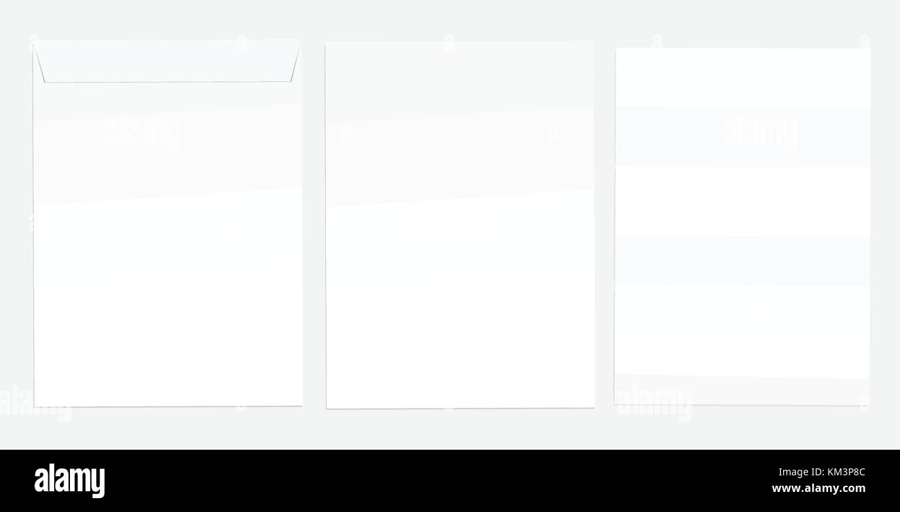 Blank paper envelopes for your design. Vector envelopes template Stock ...