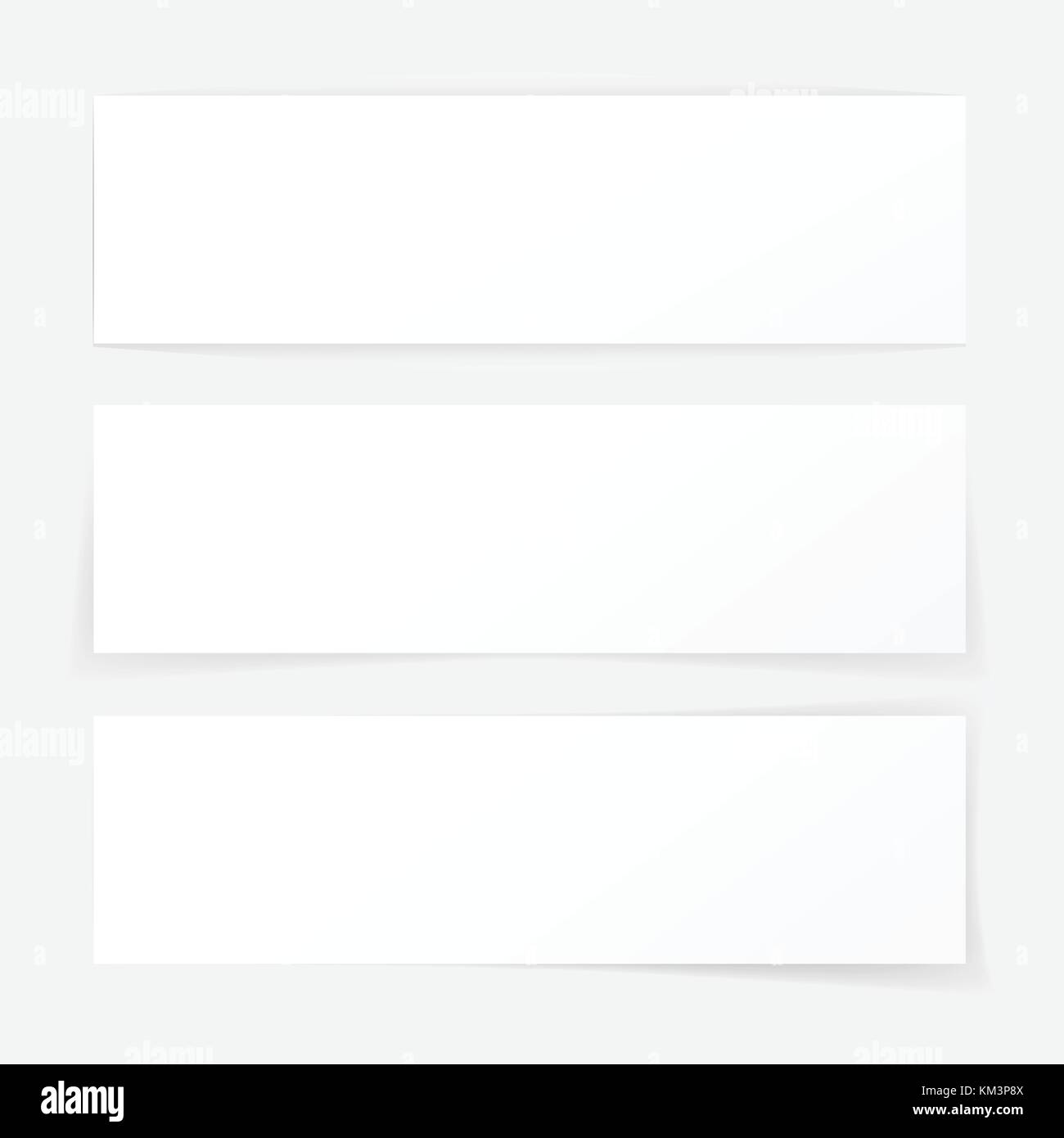 Set of banners with different shadows Stock Vector Image & Art - Alamy
