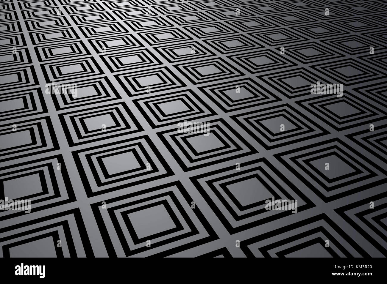 3d rendering of an abstract composition with a lot of concentric ...