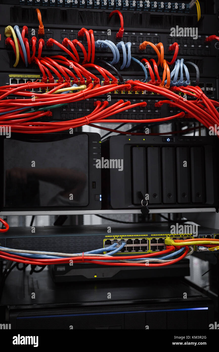 Network server room routers Stock Photo - Alamy