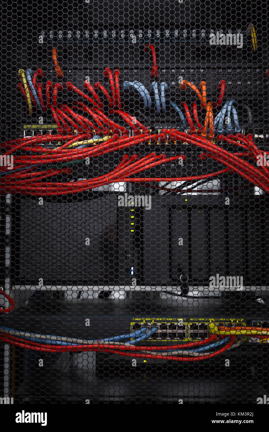 Network server room routers Stock Photo - Alamy