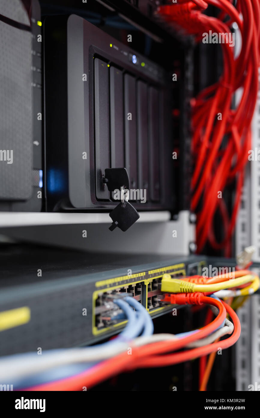 Network server room routers Stock Photo - Alamy