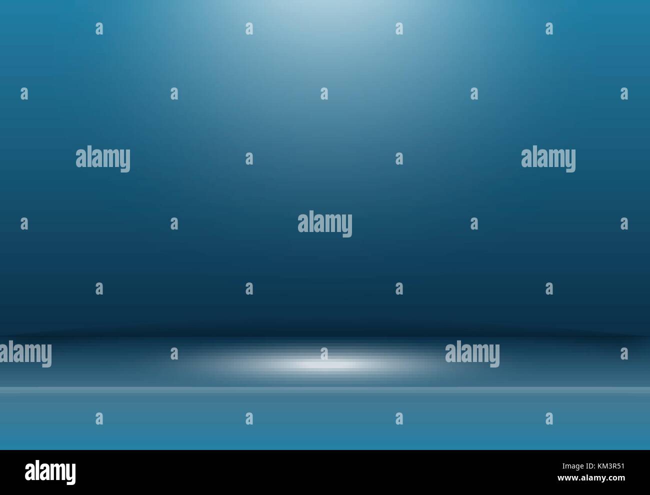 Abstract dark blue studio background with lighting on stage. Vector ...