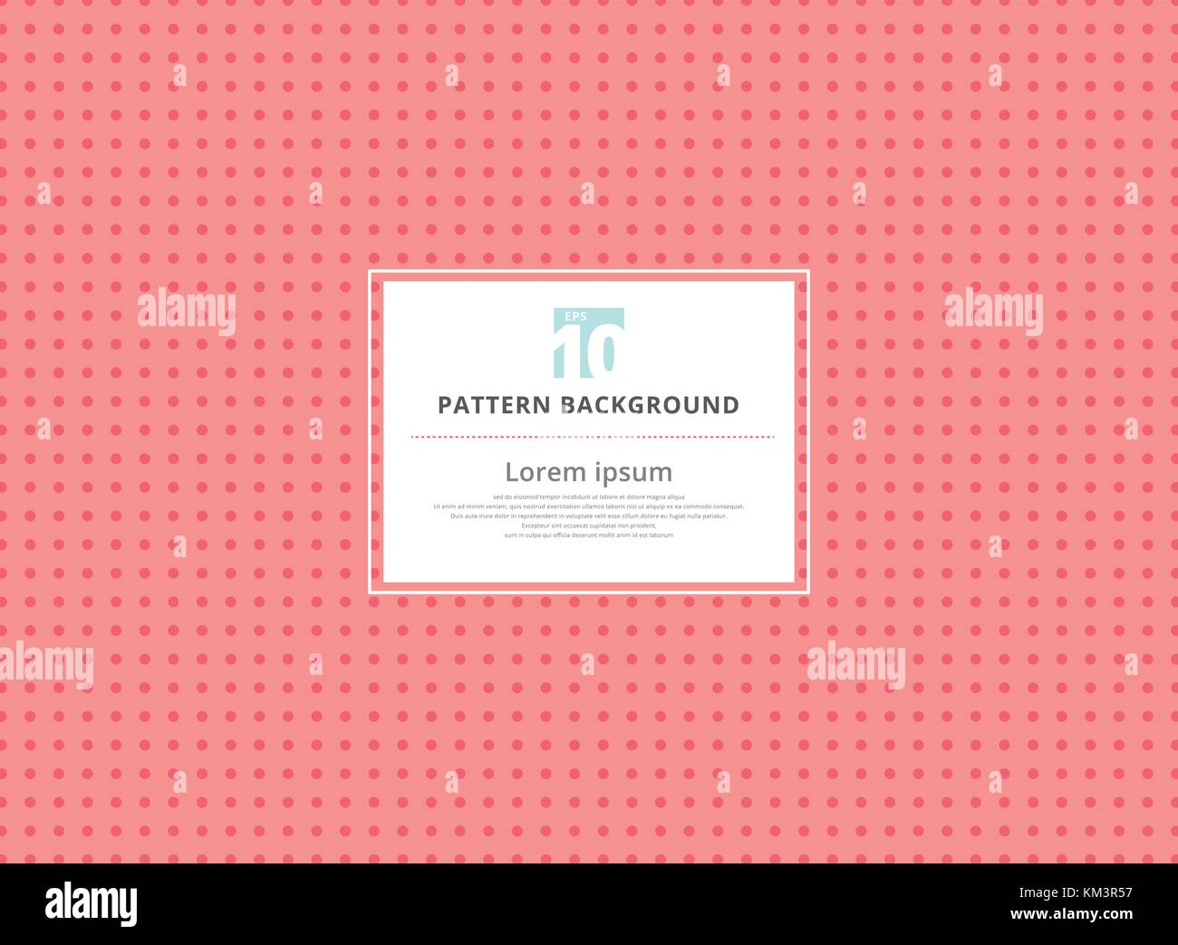 Abstract circle pink seamless polka dots pattern background. vector ...