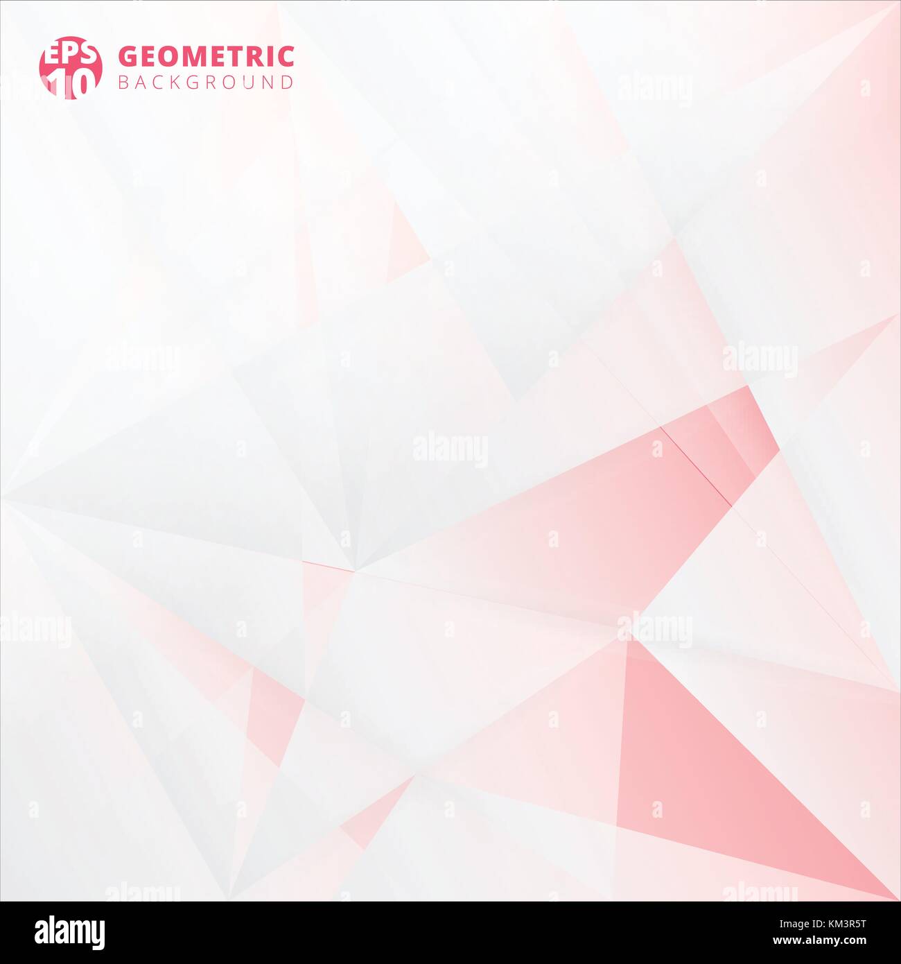 Abstract Lowpoly vector on pink color background. Template for style ...