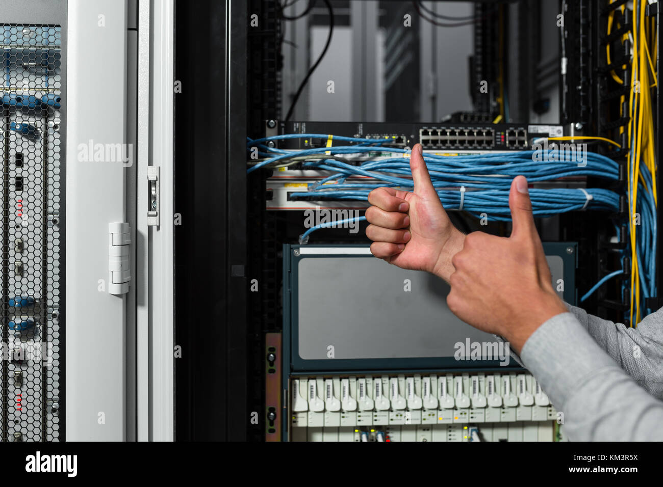 Network server room routers cables hi-res stock photography and images ...