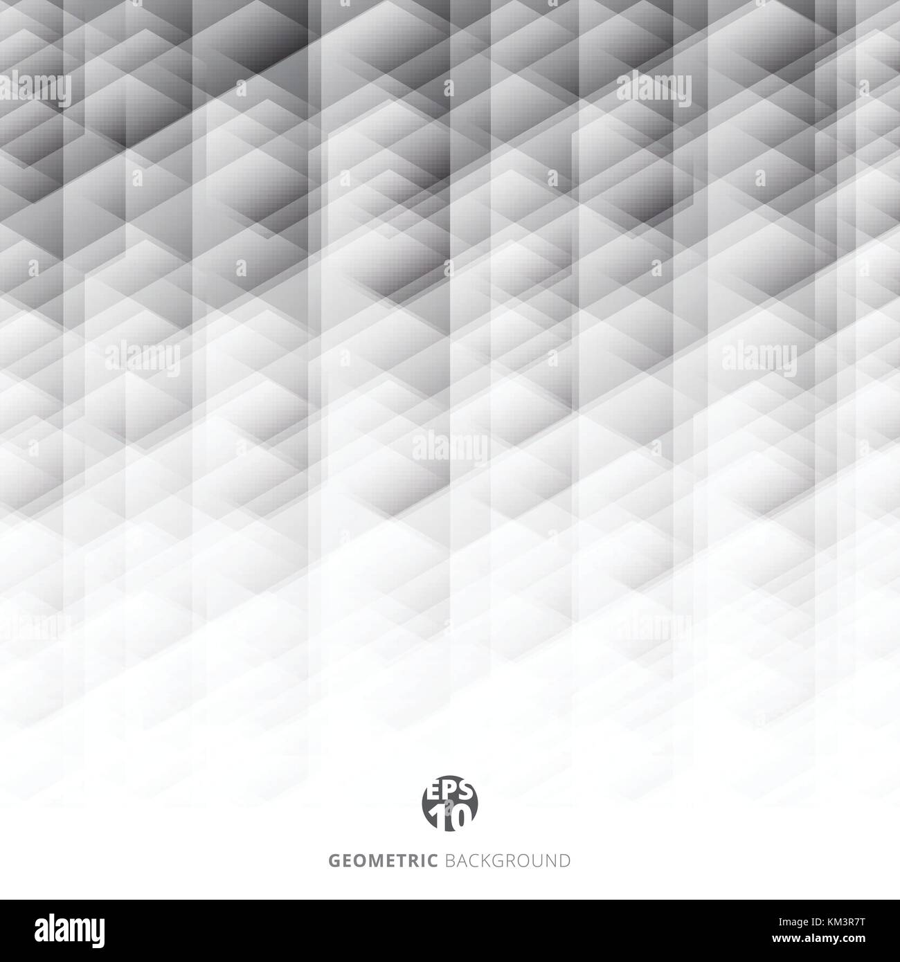 Abstract geometric hexagon pattern gray and white background, Creative ...