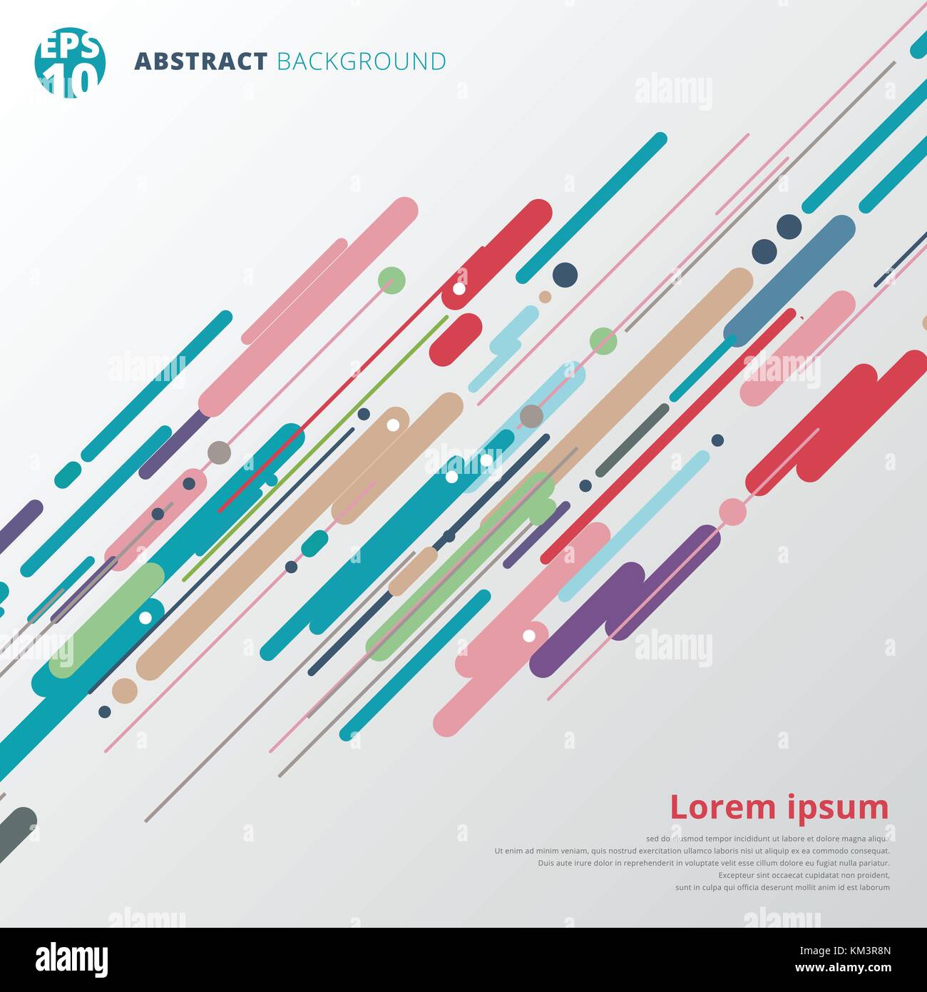 Modern style abstract with composition made of various lines diagonal ...