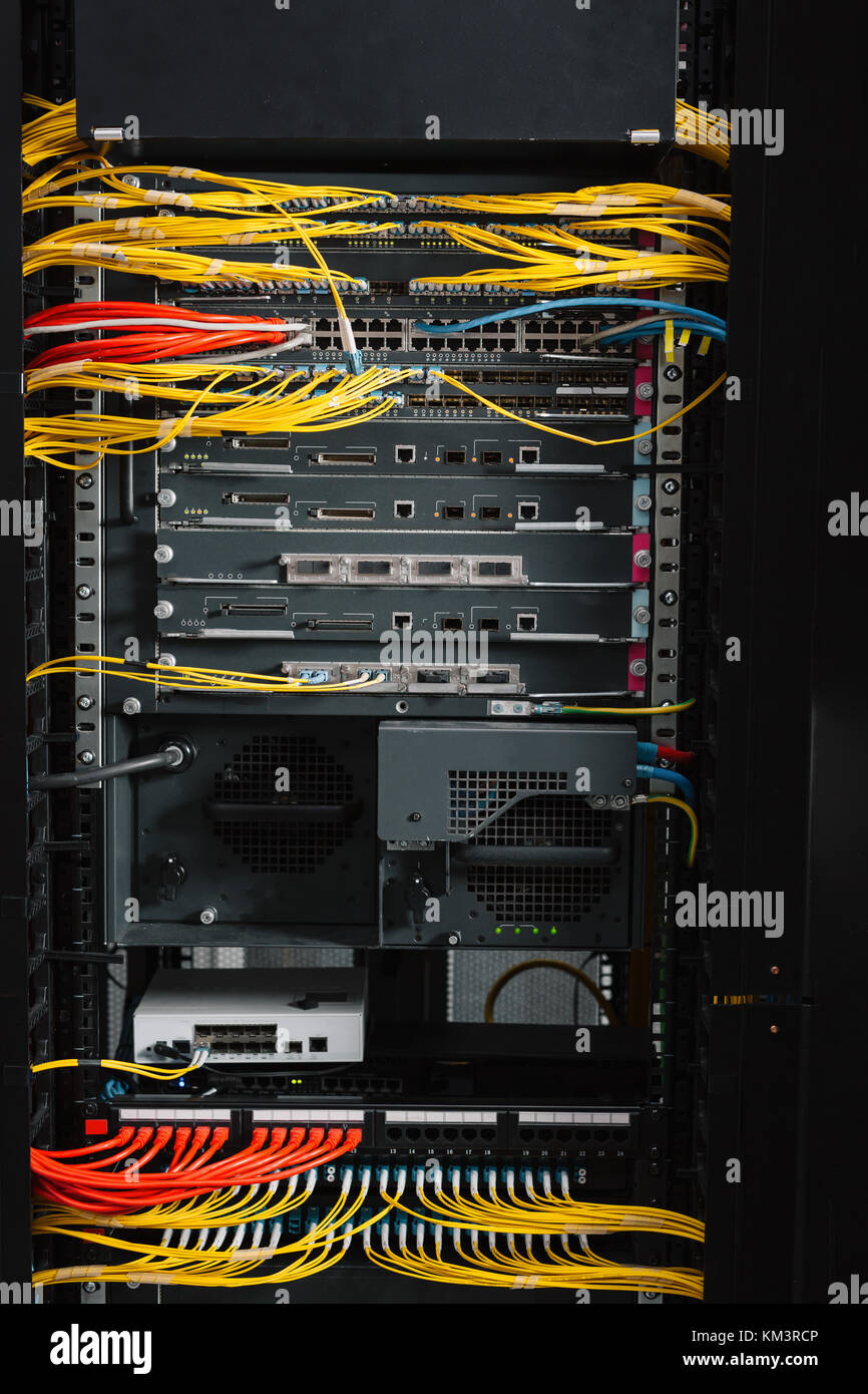 Network server room routers Stock Photo - Alamy