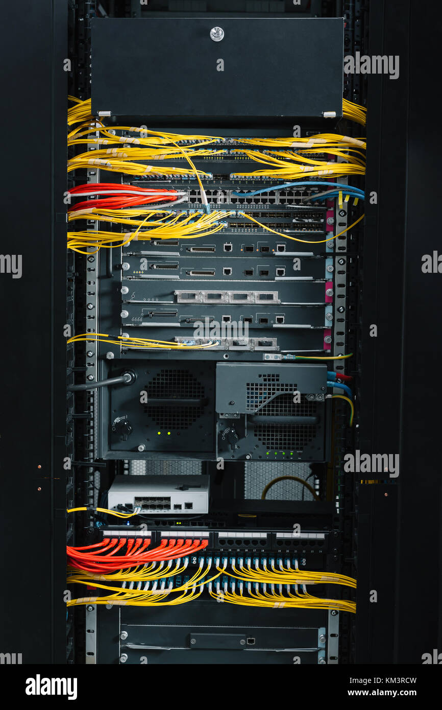 Network server room routers Stock Photo - Alamy