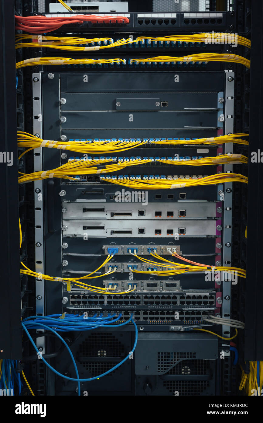 Network server room routers Stock Photo - Alamy