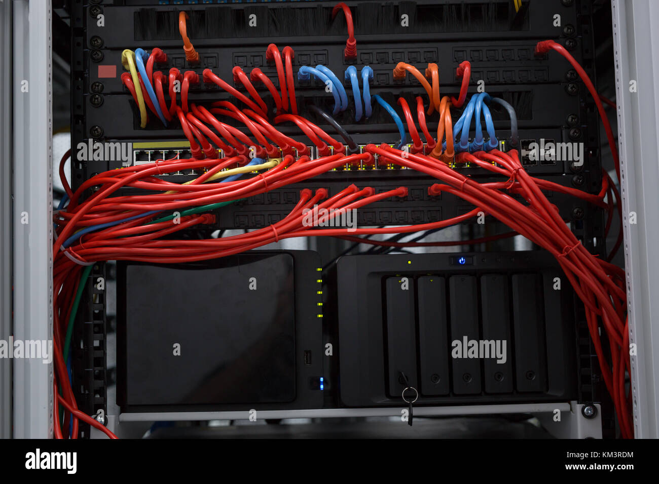 Network server room routers Stock Photo - Alamy