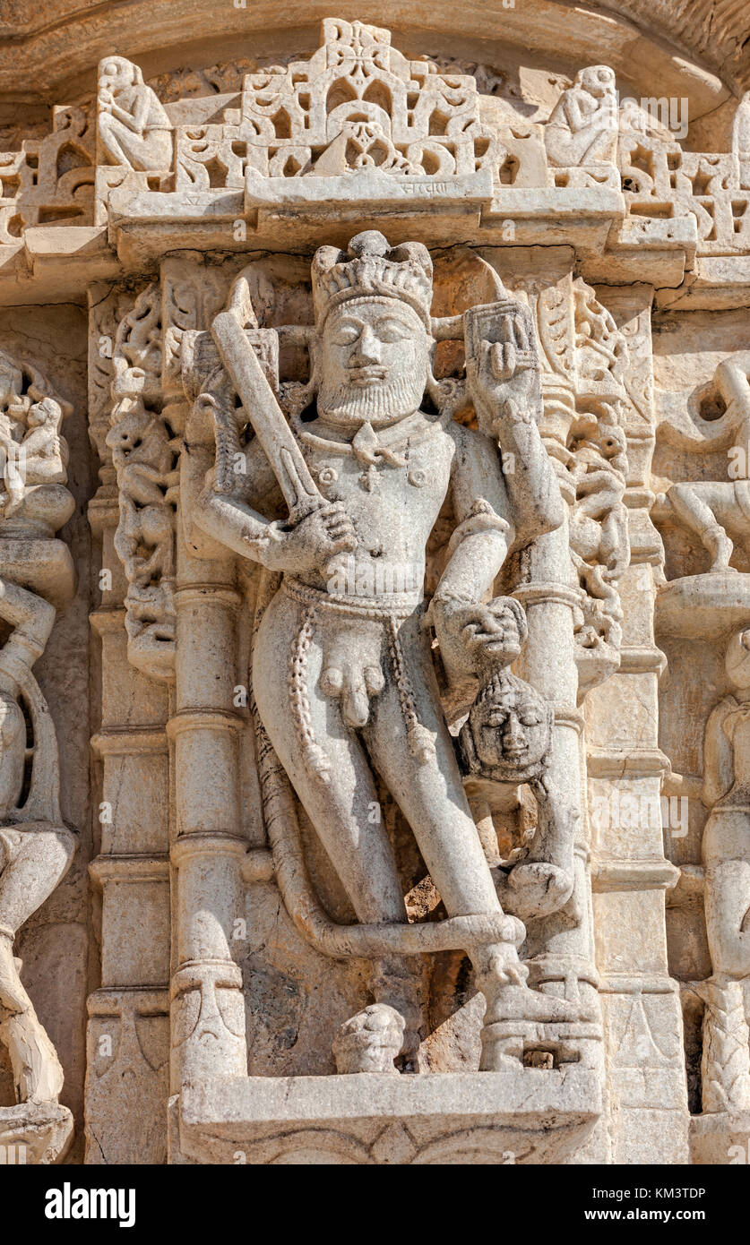 Ancient Sun Temple in Ranakpur. Jain Temple Carving, Ranakpur ...