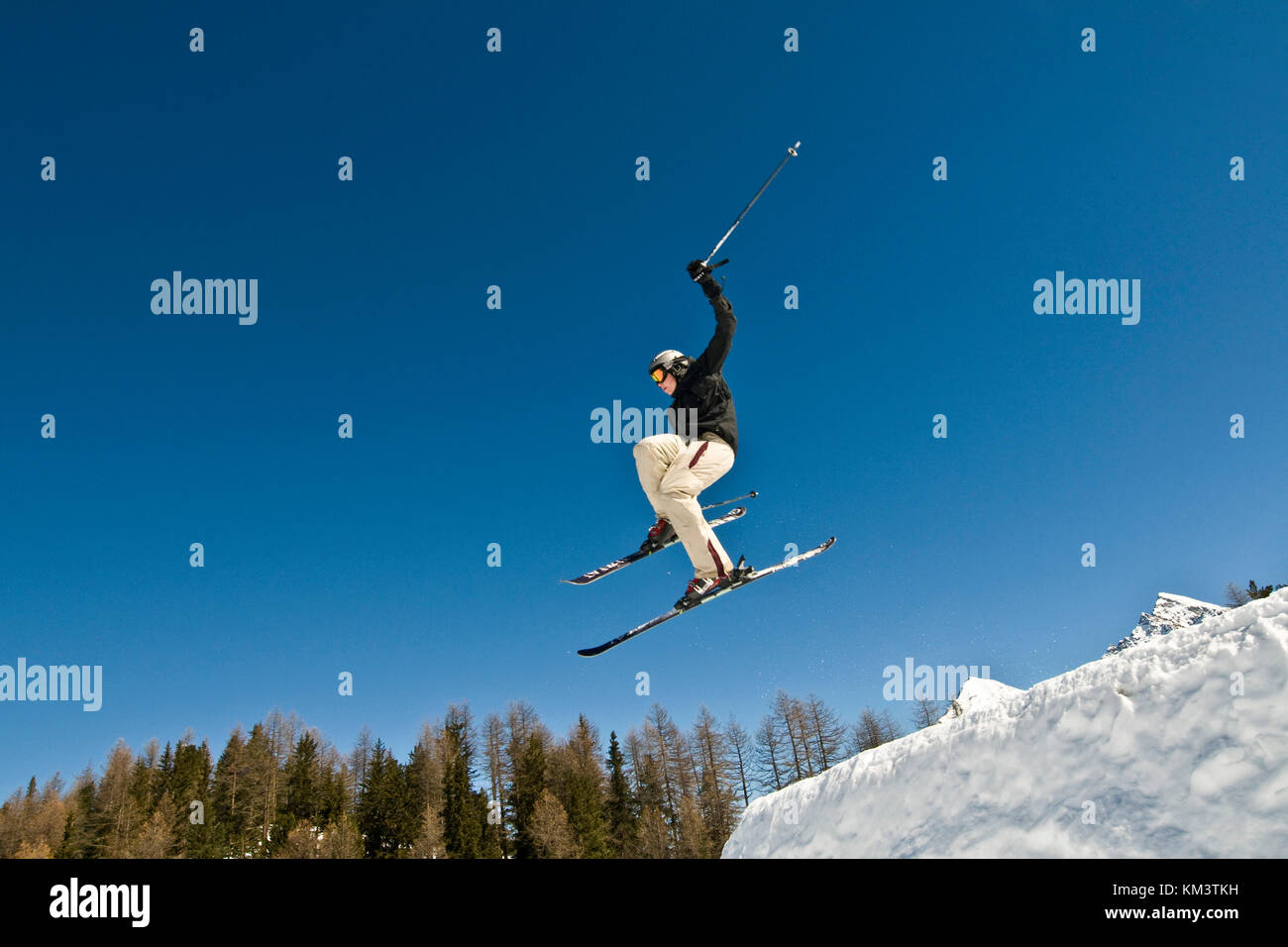 Snow park, Pila, Aosta Valley, Italy Stock Photo - Alamy
