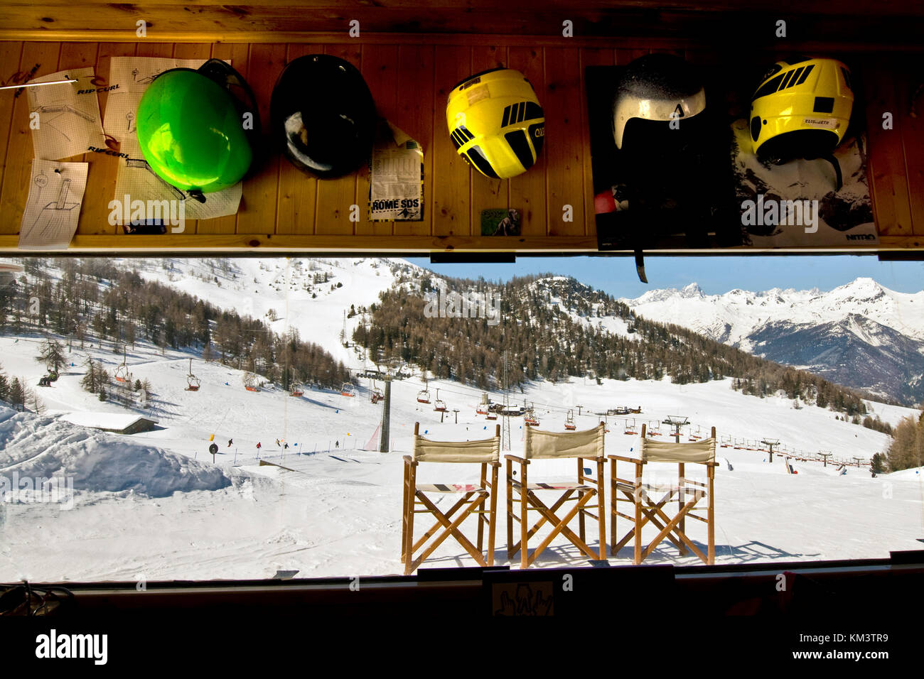 Snow park, Pila, Aosta Valley, Italy Stock Photo - Alamy