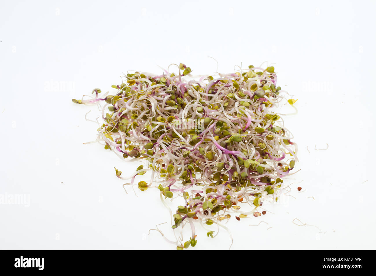 The healthy diet. Fresh sprouts isolated on white background Stock ...