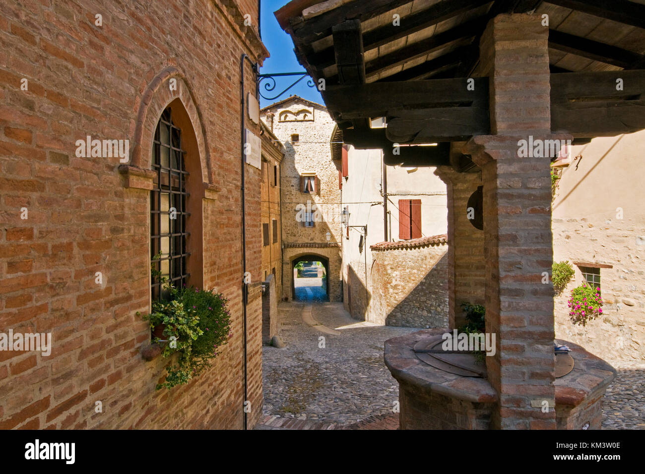 Medieval village of Savignano sul Panaro, Emilia Romagna, Italy Stock ...
