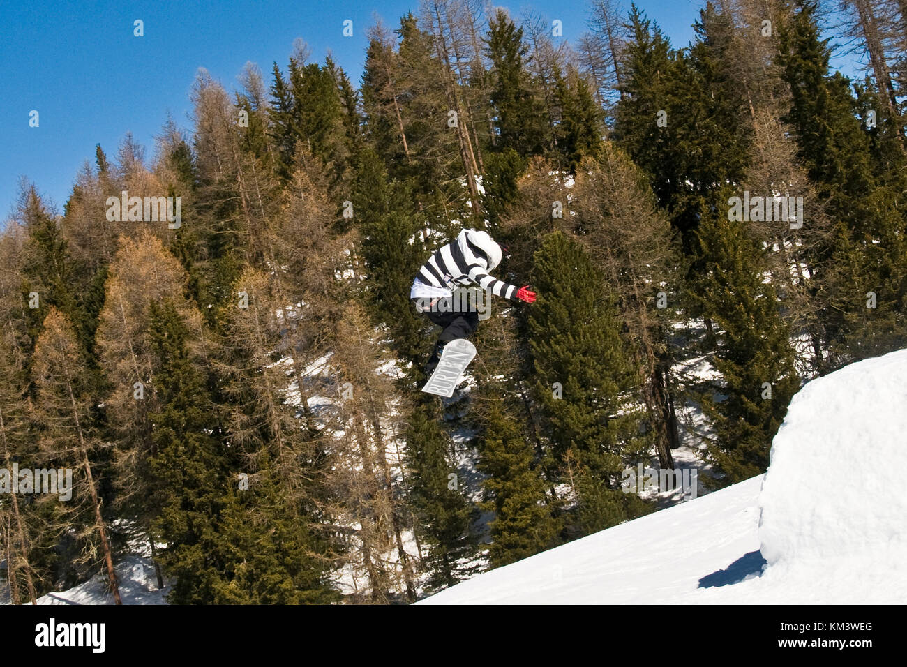 Snow park, Pila, Aosta Valley, Italy Stock Photo - Alamy