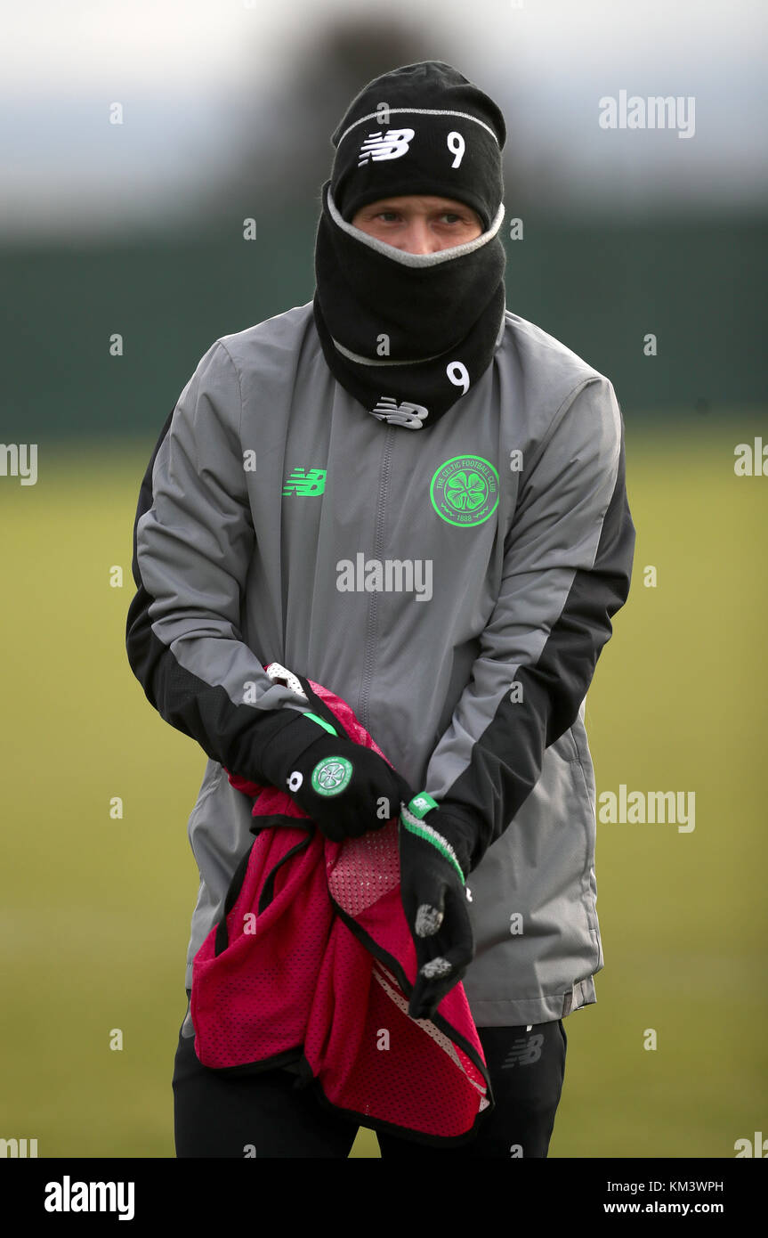 Celtic's Leigh Griffiths during the training session at Lennoxtown ...